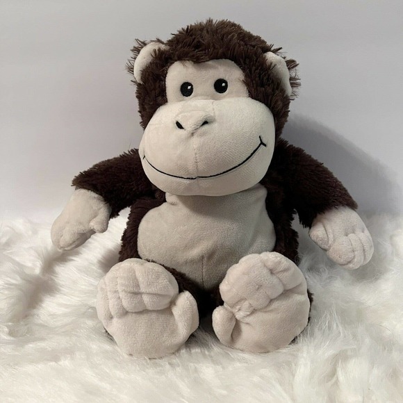 Intelex | Toys | Warm And Cosy Intelex White Brown Monkey Plush ...